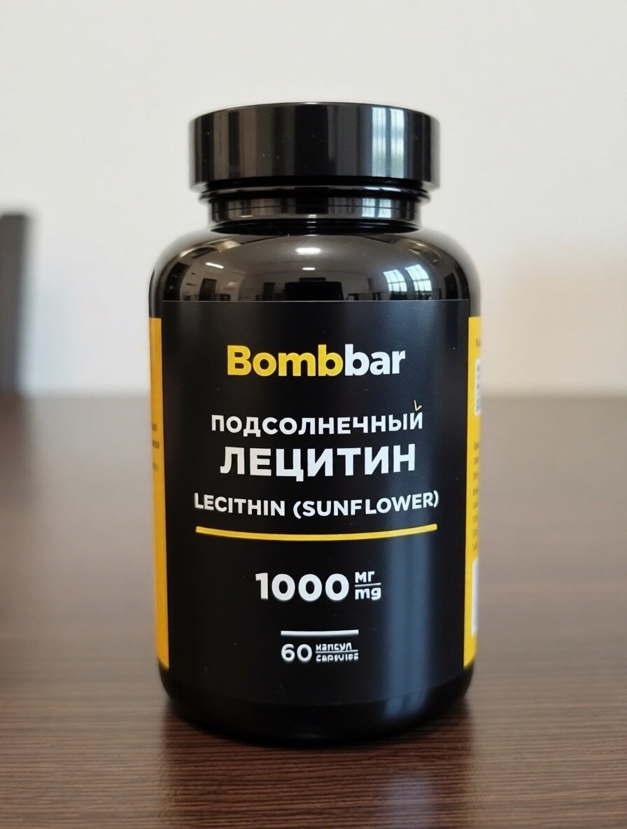 Лецитин подсолнечника Bombbar Lecithin 60 капсул