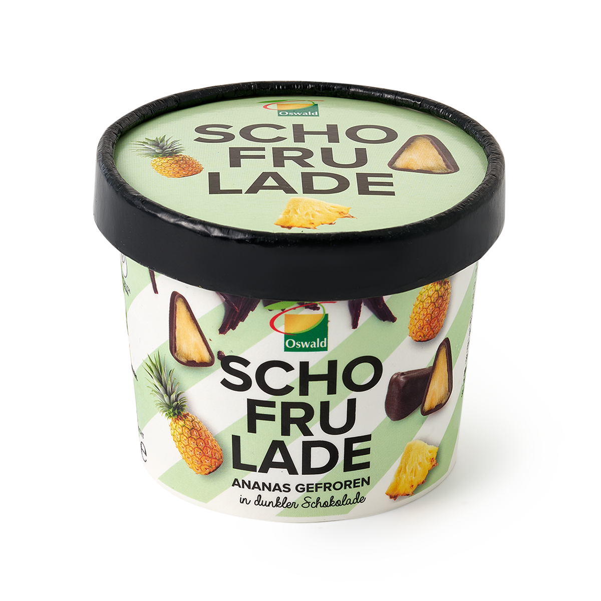 Ананас Schofrulade, в тёмном шоколаде, замороженный, ведро, 1 шт