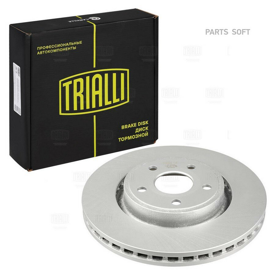 TRIALLI DF073208 Диск тормозной передний для а/м Jeep Grand Cherokee IV (WK2) (10-) d=350 окрашенный