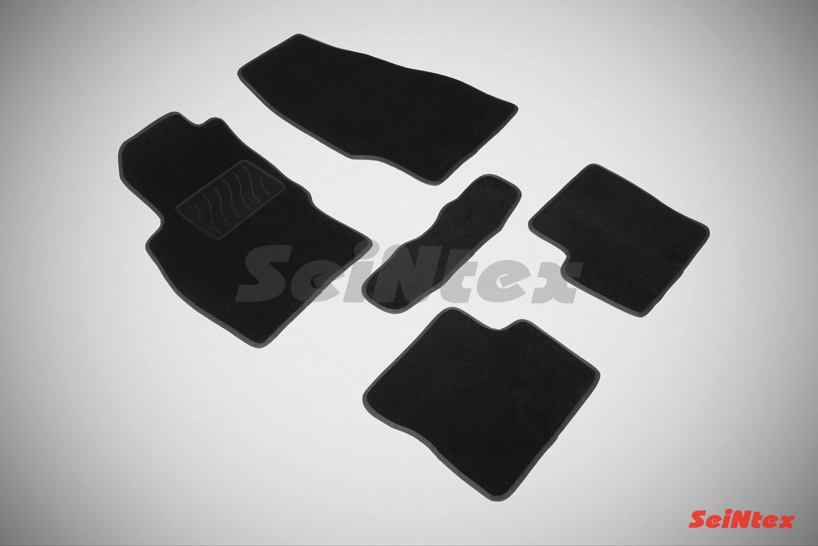 Ворсовые коврики LUX Opel Corsa D / Опель Корса Д 2006-2014 черные Seintex 83170