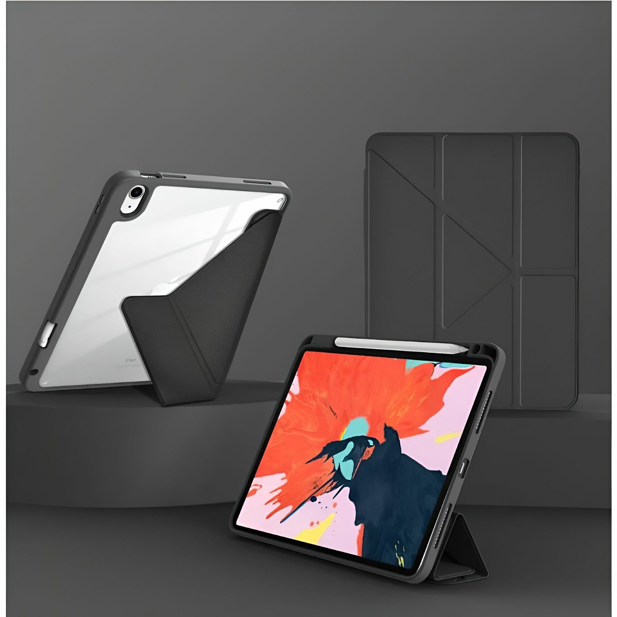 Защитный чехол 2 в 1 для Apple iPad Air 13" (2024-2025) Wiwu Defender Protective Case JD-105, черный