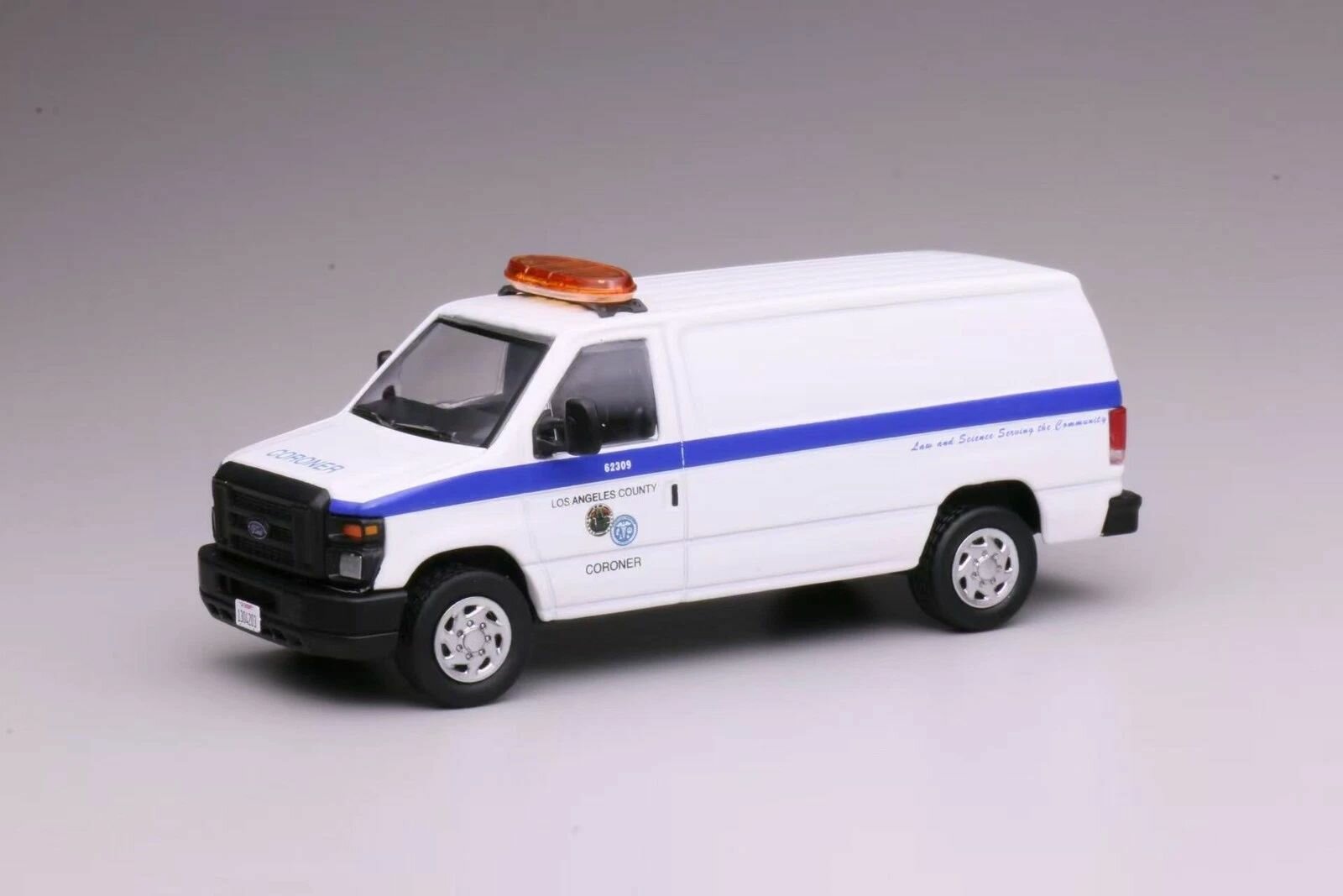 Машинка 596 Ford E-350 Van Los Angeles County Coroner 1:64 Scale Diecast Model