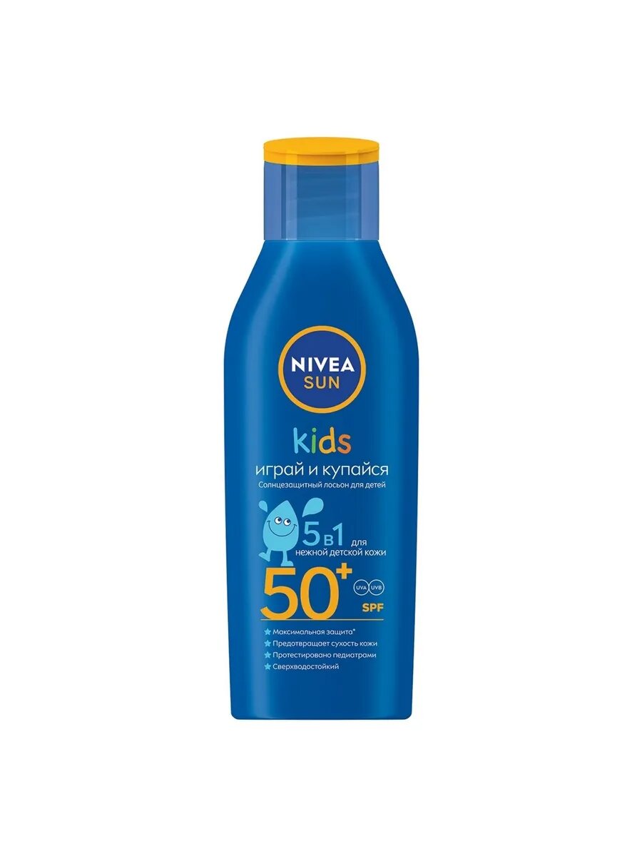 Солнцезащитный лосьон Nivea Sun Играй и купайся для тела 50+