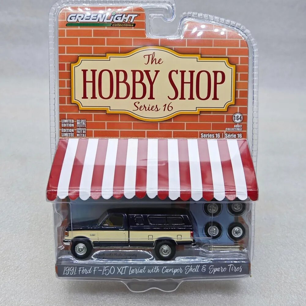 GreenLight 1991 Ford F-150 XLT Lariat Dark blue 1/64 коллекционная машинка из металлического сплава