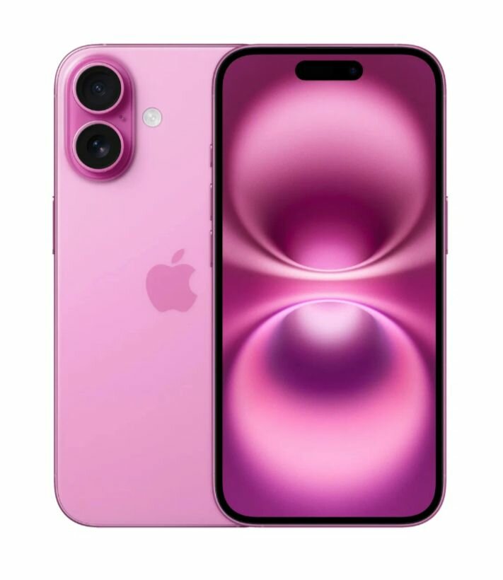 Смартфон Apple iPhone 16, 512 GB, eSIM+SIM, Pink