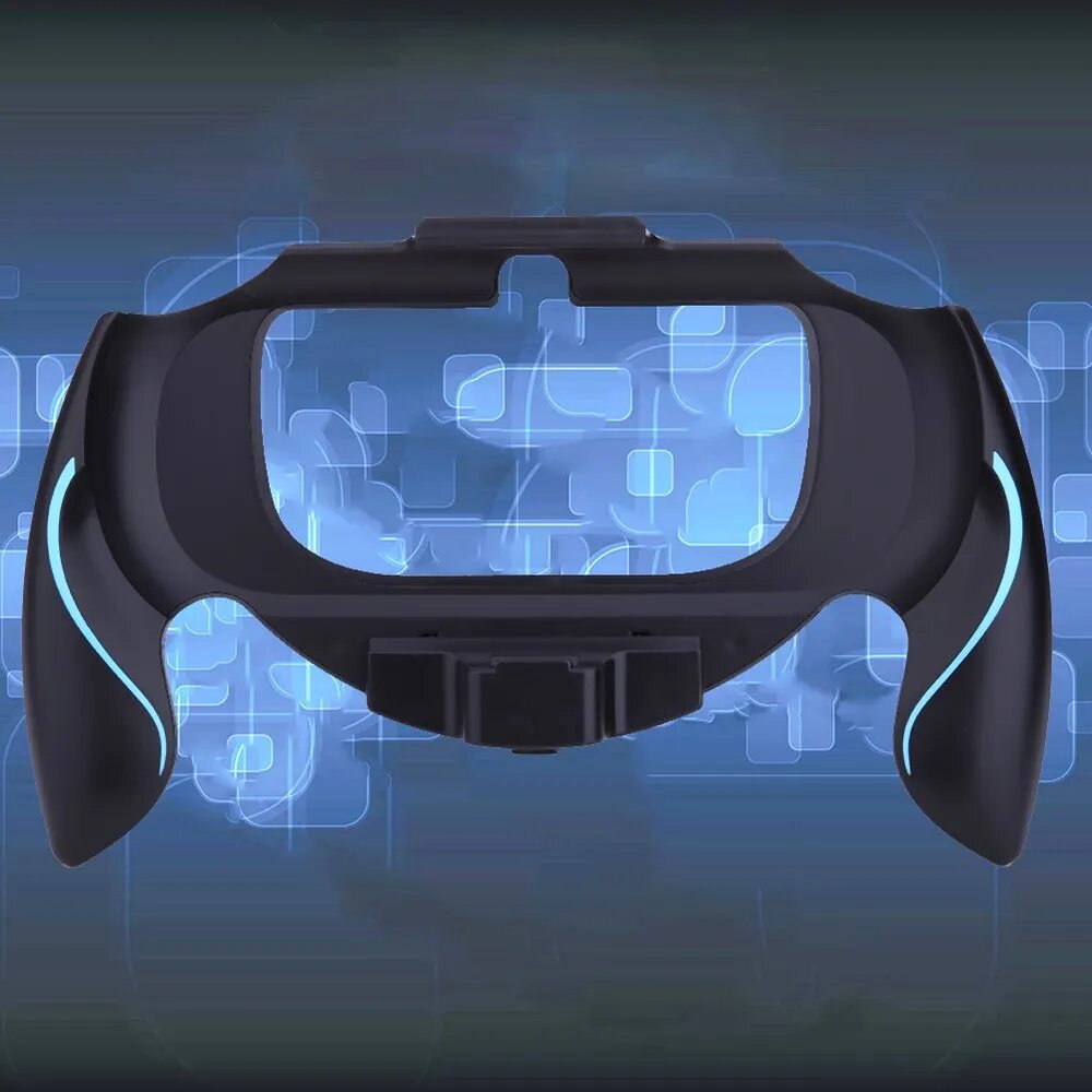 Синий ручной грип для Sony PS Vita 1000 с подставкой