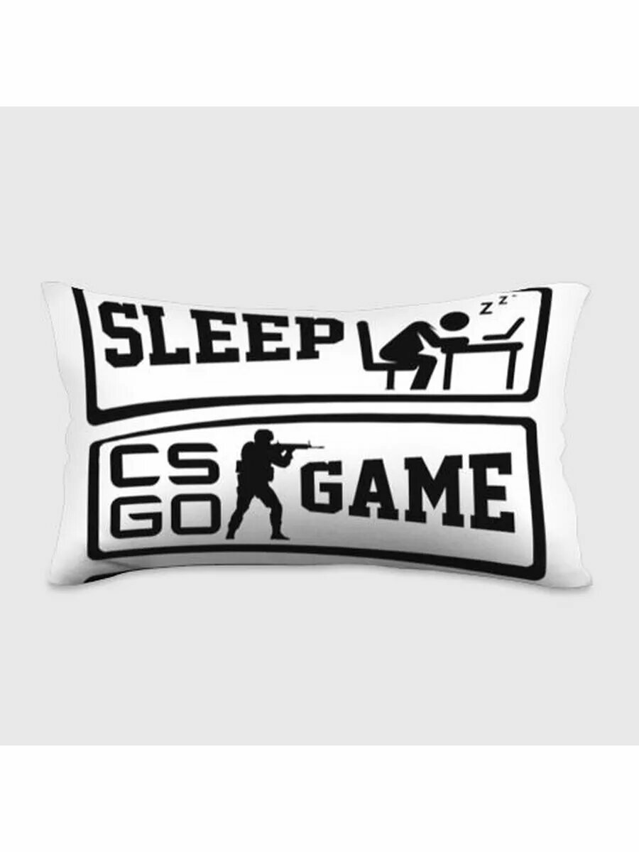 Eat Sleep CS GO repeat Подушка
