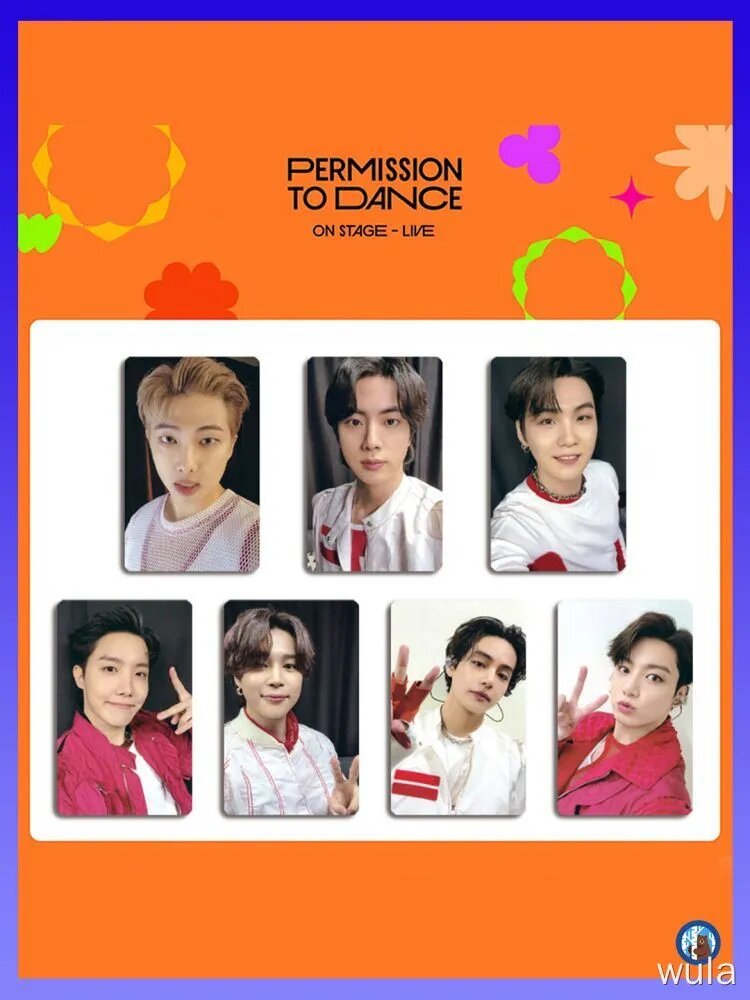 Звёздные карточки BTS, 7 шт