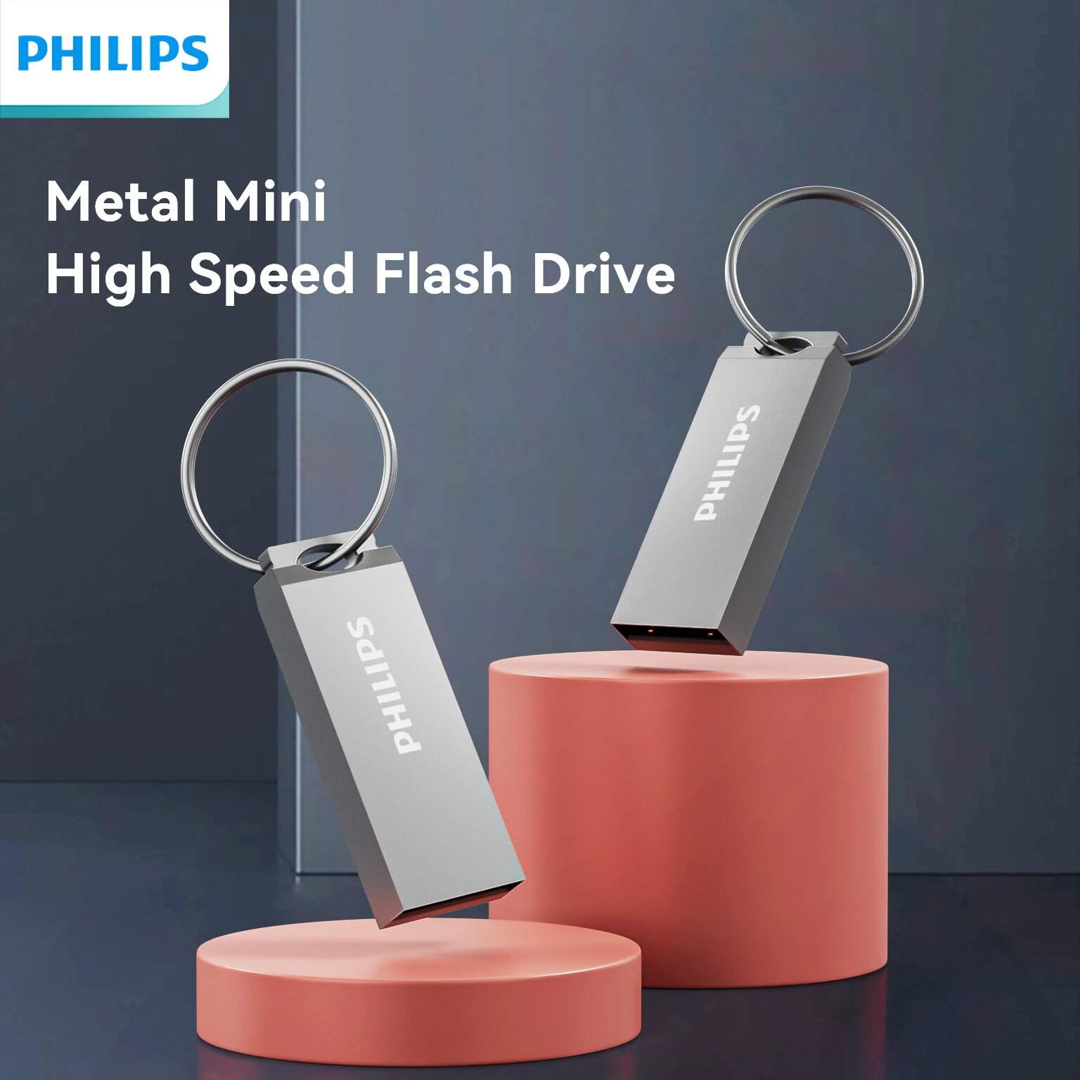 Флешка Philips 16GB USB 2.0 с брелком