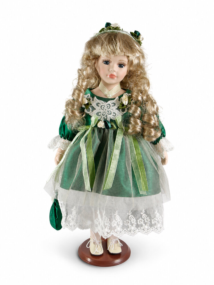 Кукла Polly Dolls Жанетта, фарфор, в подарочной упаковке, высота 42 см