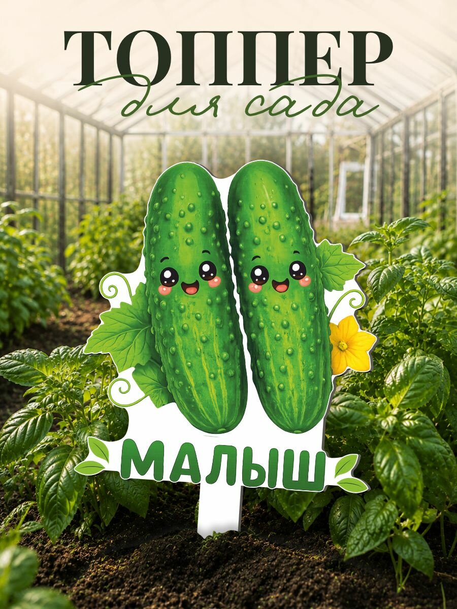 Фигурки для сада Огурец Малыш - сорт
