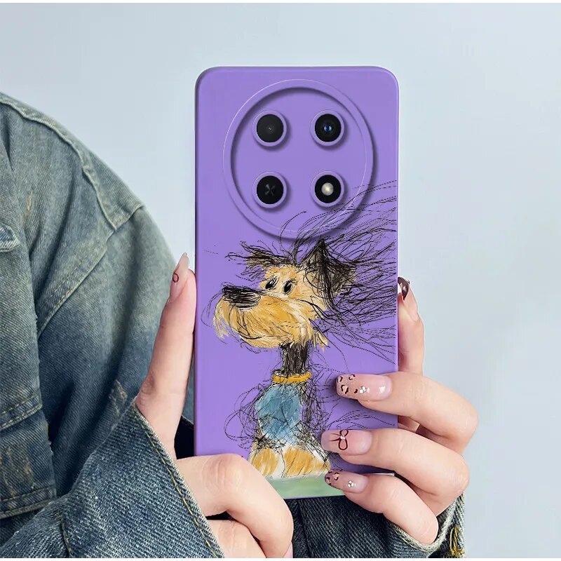 Чехол Huawei Nova 12i 4G, ZI-TYZI0315, силикон, с собакой