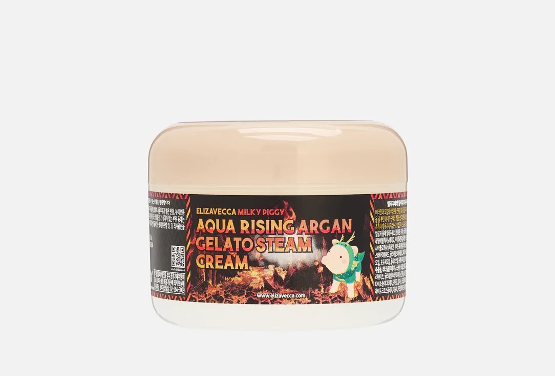 Elizavecca MILKY PIGGY AQUA RISING ARGAN GELATO STEAM Питательный крем для лица 100г
