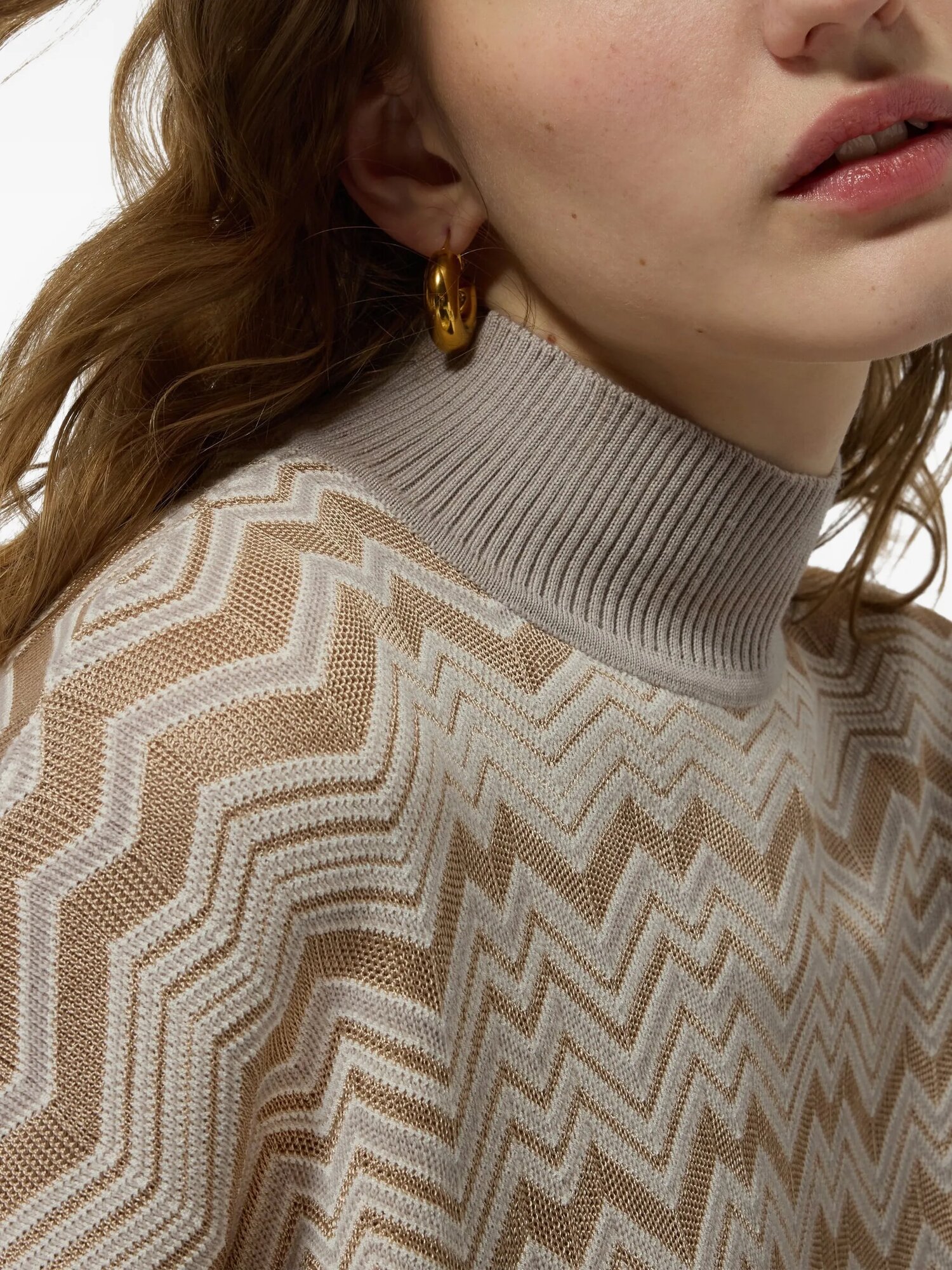 Свитер Missoni Zigzag-knit high-neck sweater, размер 38, , разноцветный — фото 1