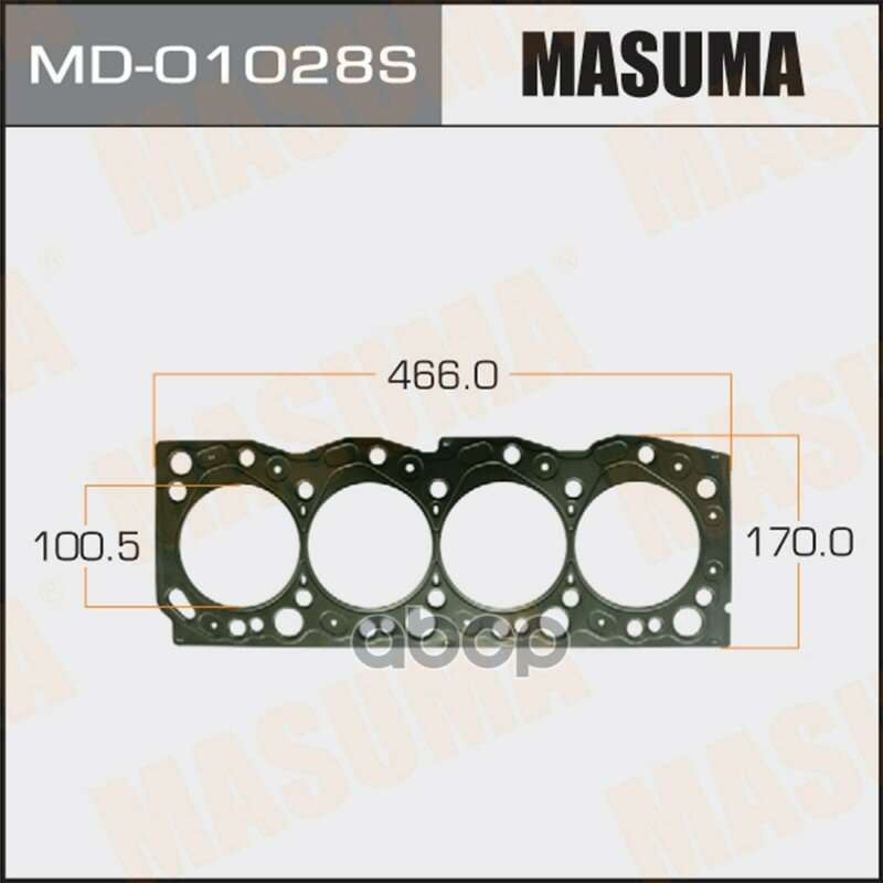 Прокладка ГБЦ Masuma арт. MD-01028S