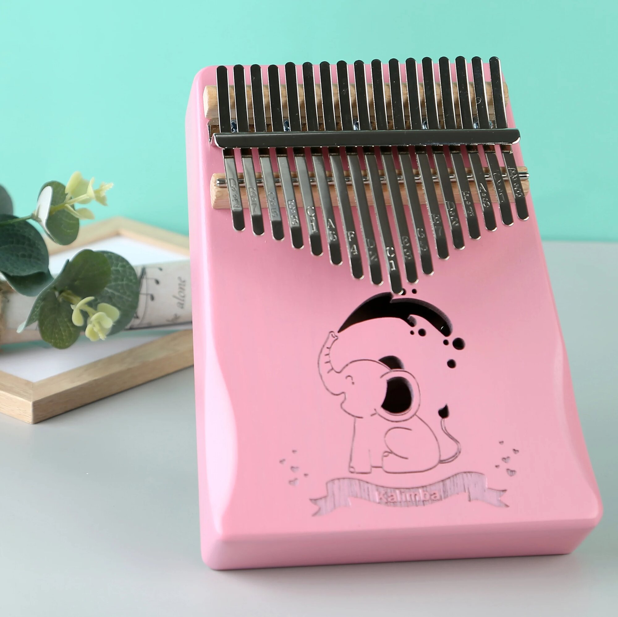 Калимба Lydesy 17 клавиш 17key elephant pink