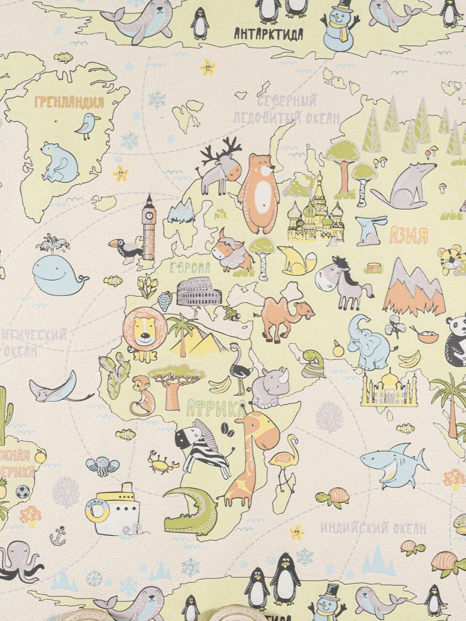 Обои Артекс 20135-02 Карта Винил на флизелине 10,05 м, 1,06 м