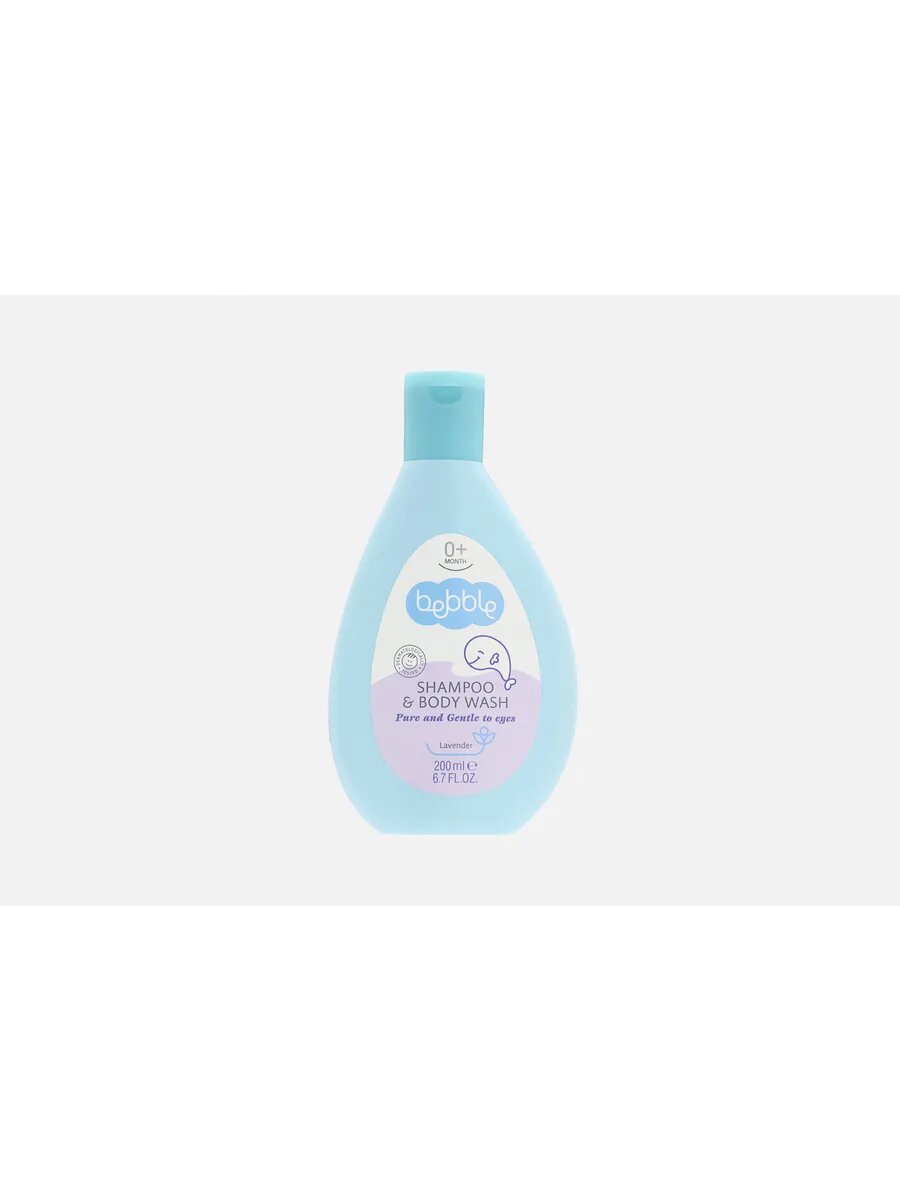Детский шампунь для волос и тела 0+ BEBBLE Shampoo & Body Wash 200 мл