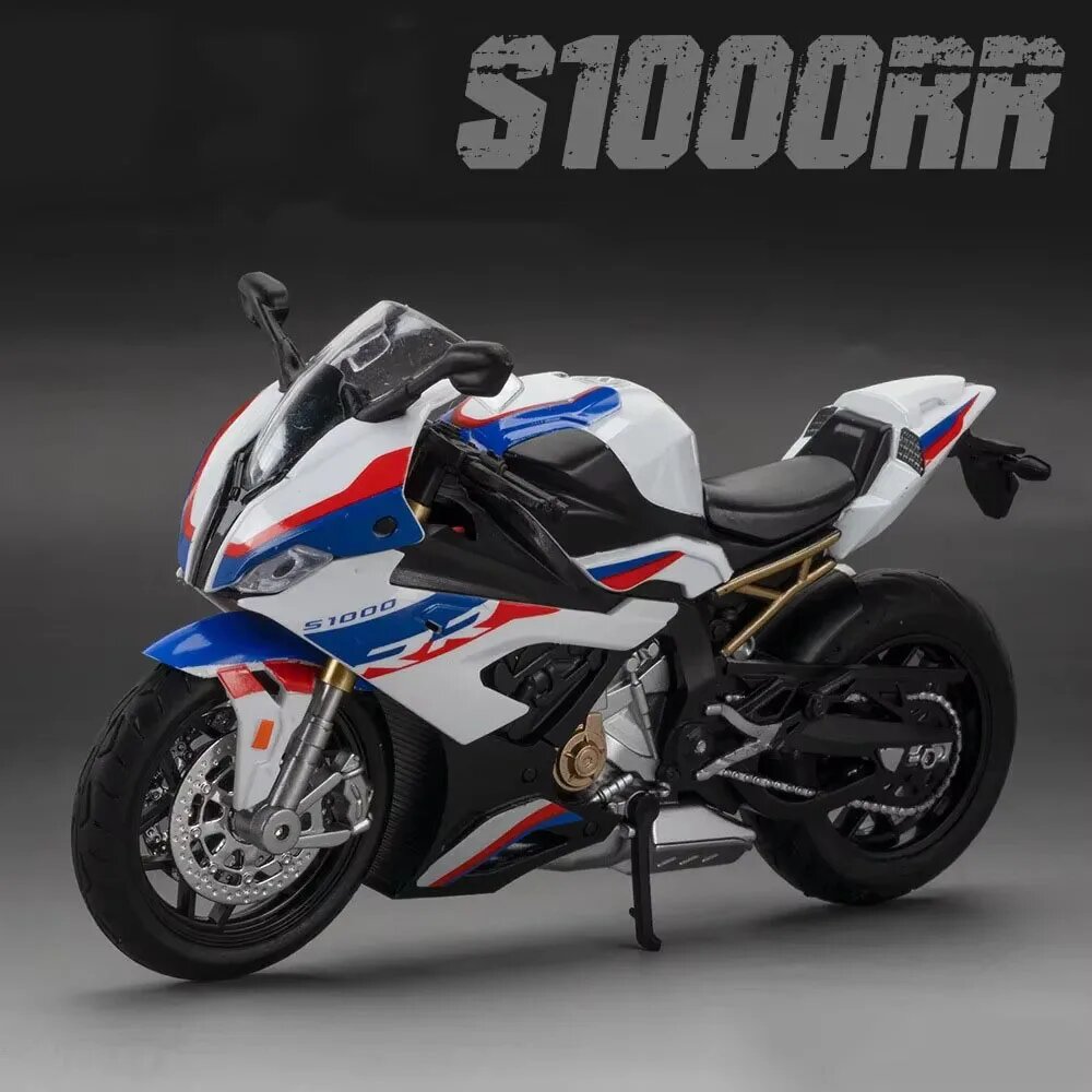 Модель мотоцикла BMW S1000RR 1:12 Белый