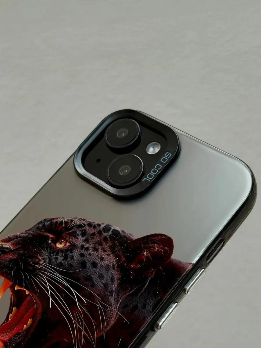 Чехол на iPhone 14 Plus с леопардом — фото 1