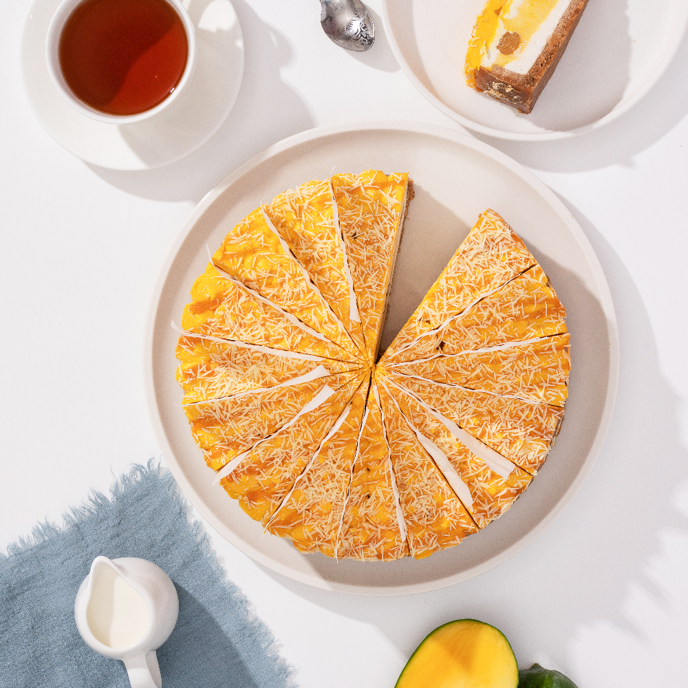 Чизкейк Dessert Fantasy "Манго-Маракуйя", песочное тесто, творожный сыр, 16 порций по 145 г. (2320 г.) — фото 1