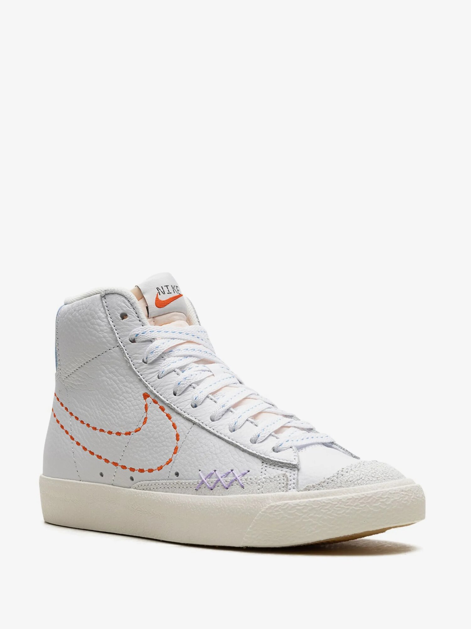 Кроссовки NIKE Blazer Mid '77 'Nike 101', размер 6 US, бежевый/белый — фото 1