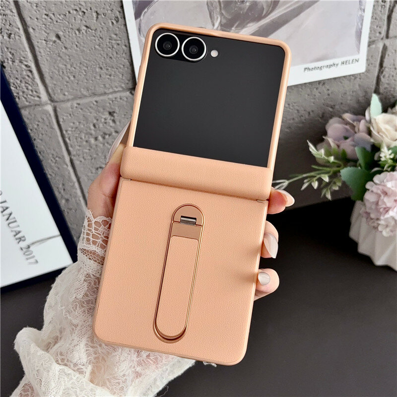 Чехол для Samsung Galaxy Z Flip8 / Samsung Z Flip8 / Самсунг Галакси Зед Флип8, soft touch, чехол-кардиомонитор, поликарбонат (PC), защита камеры, ударопрочный, встроенная подставка, усиленные углы