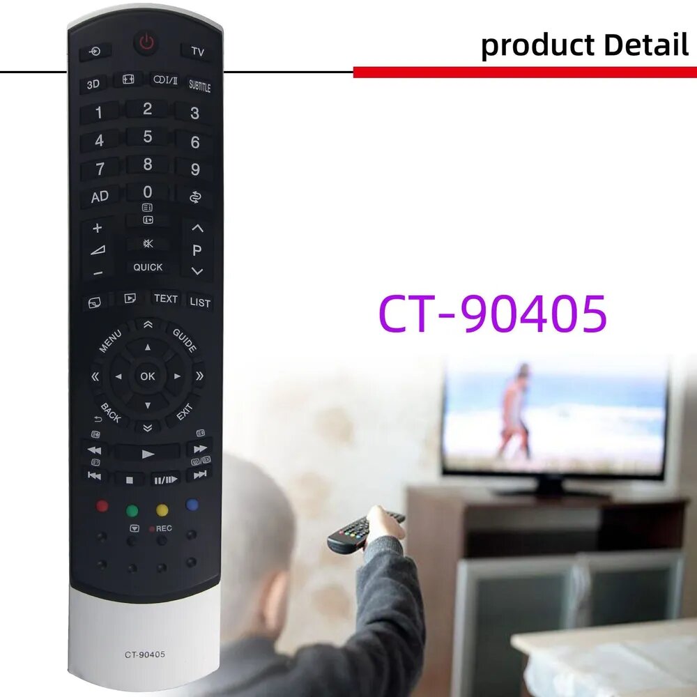 Пульт ДУ CT-90405 TB-Пульт телевизором / Подходит для Toshiba TV контроллера Замена