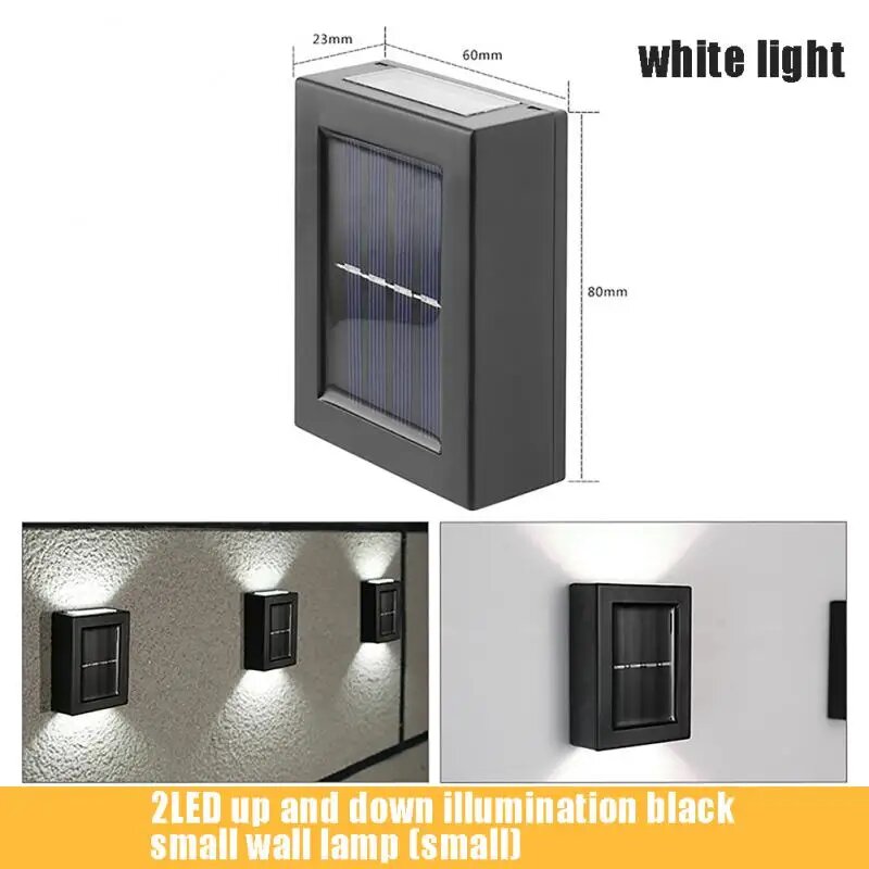 Солнечный настенный светильник UZZDSS White Light