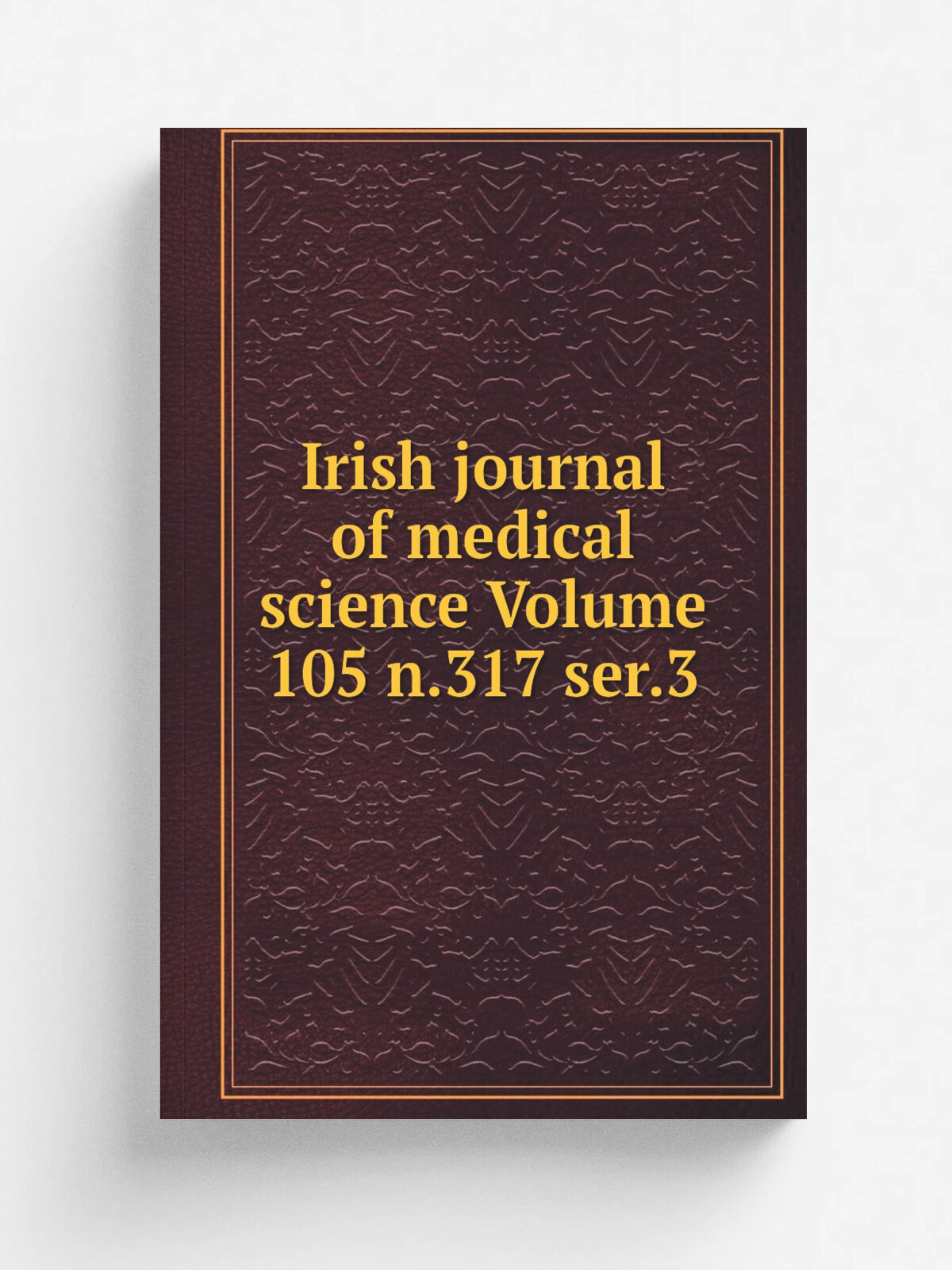 Irish journal of medical science Volume 105 n.317 ser.3