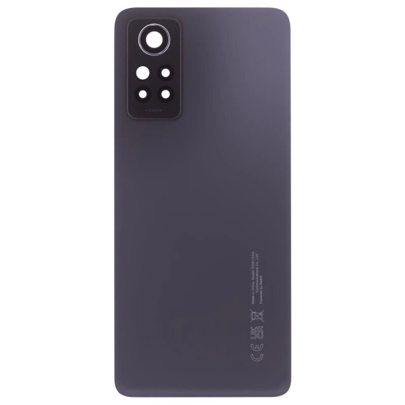 Задняя крышка для Xiaomi Redmi Note 12 Pro 4G (2209116AG) (черный) (в сборе со стеклом камеры) (ORIG100)
