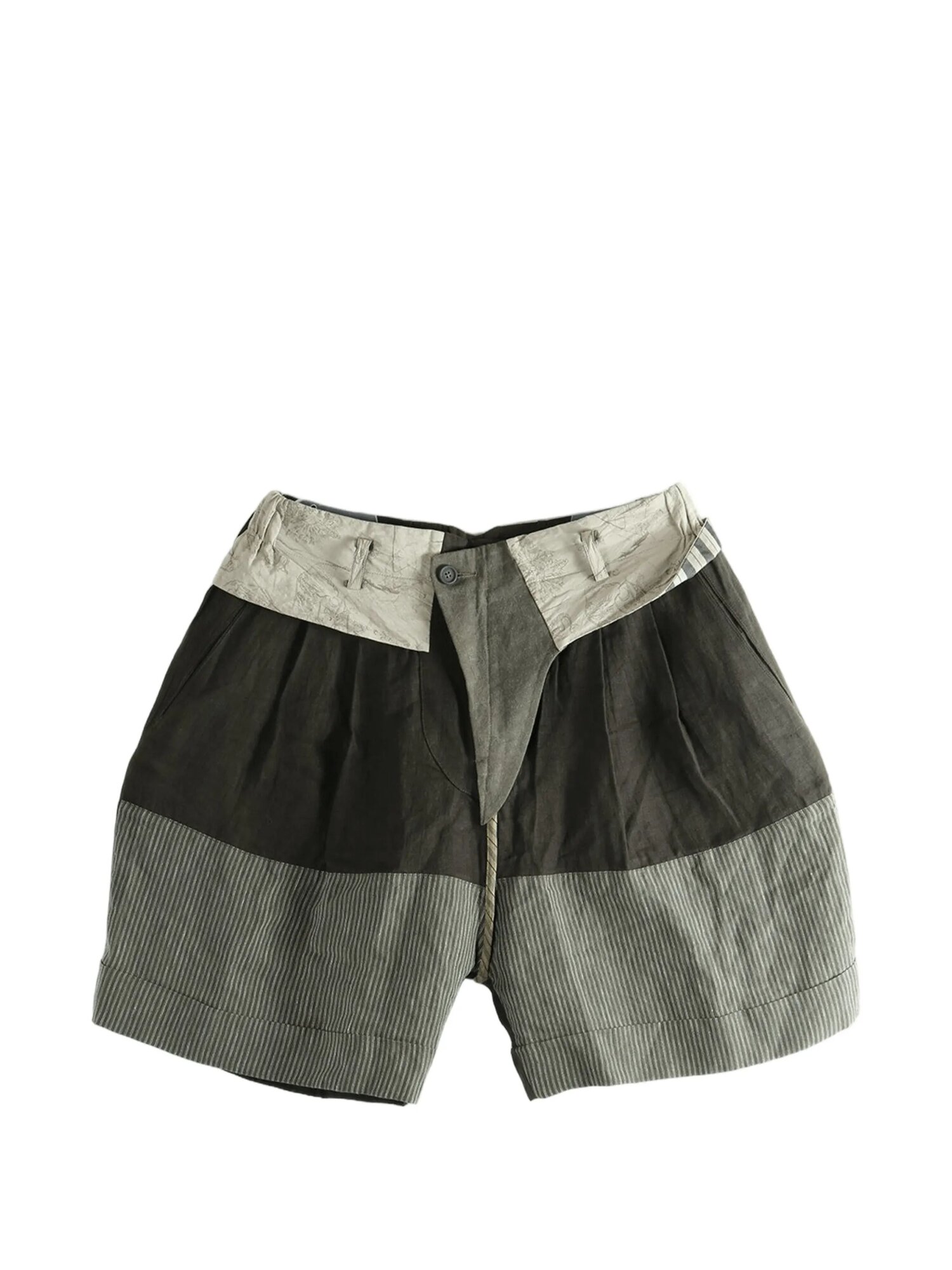 Шорты Ziggy Chen Panelled linen shorts