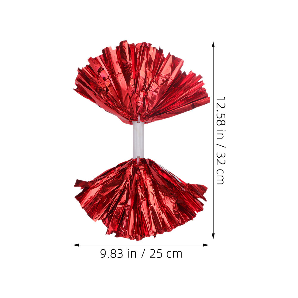 Пластиковые Помпоны, 4 Штуки, Для Чирлидеров, Красного Цвета, 32.00X32.00X25.00 См, Поддержка Духа