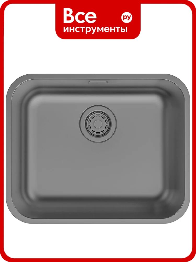 Мойка IDDIS нерж. сталь, графит, 533х433, Mate, MAT53GMi77