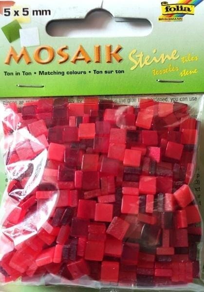 Мозаика Galeria Hobby камешки, красный, 5x5 мм, 700 штук