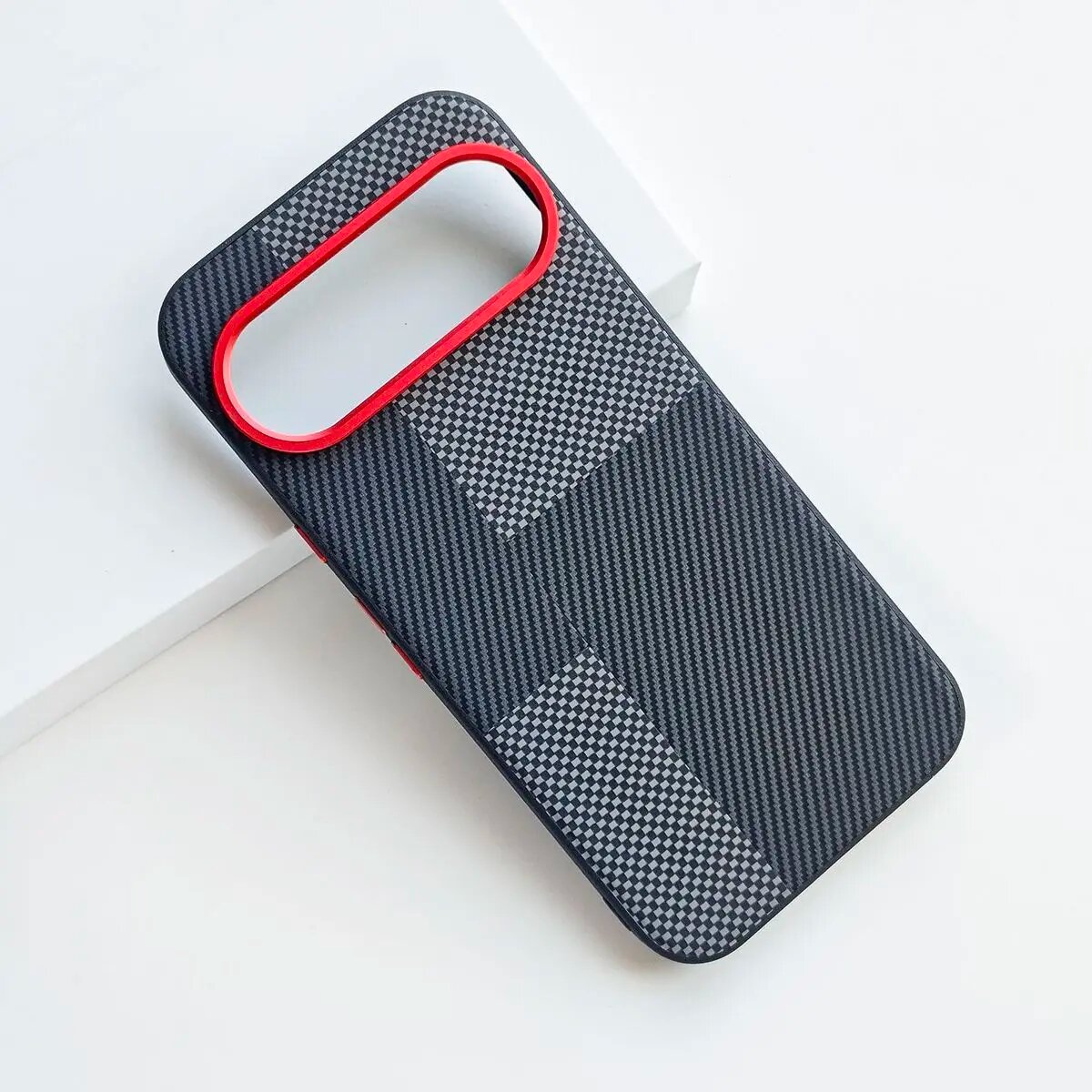 Чехол Из Искусственной Кожи С Карбоновой Текстурой Для Google Pixel 11 Google Pixel 11 Pro, black