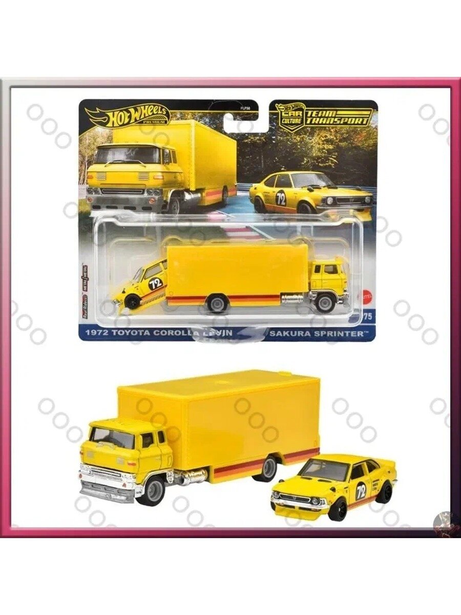 Машинка Team Transport FLF56-1972 Toyota Corolla Levin & Sakura Sprinter