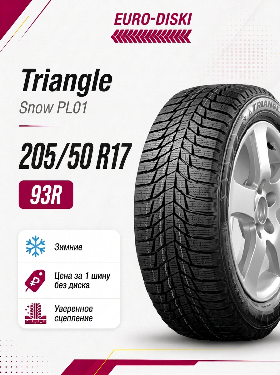 Зимние шины 17/205/50 Triangle Trin PL01 93R