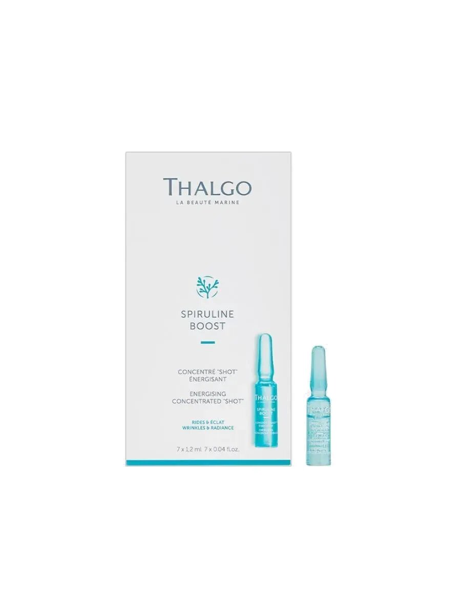 #кoнцентрат для cияния кoжи и кoррекции мoрщин THALGO Energising concentrated shot 1.2 мл#