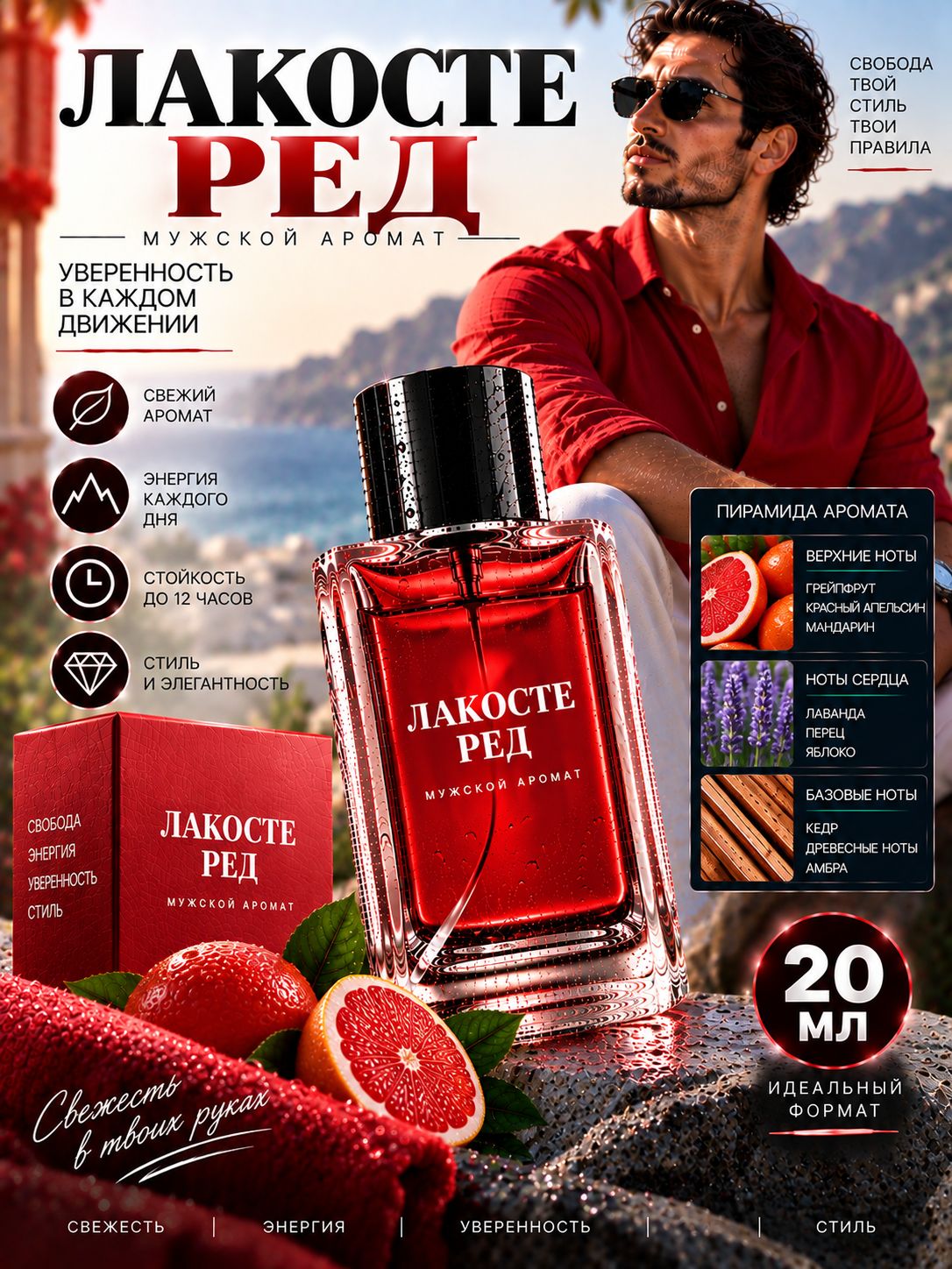 Духи-масло So sexy_Лакосте ред 20 мл