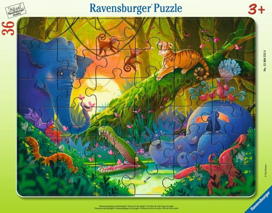 Пазл Ravensburger Джунгли в рамке, 36 элементов