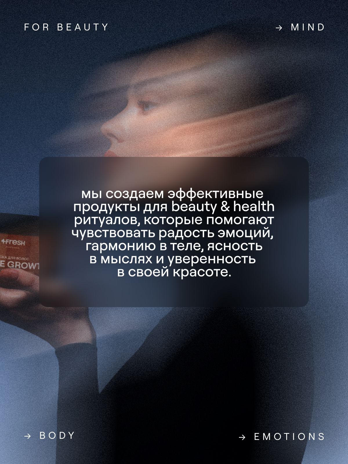 Набор для ухода за телом женский, подарочный, гель для душа, крем для тела, минеральный дезодорант 4FRESH