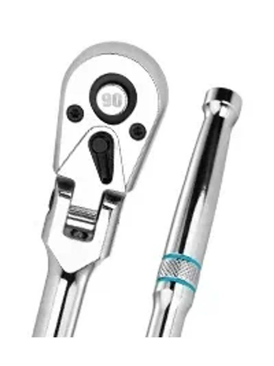 DuraTech 3/8" DR 90 зубов Трещоточная рукоятка поворотная головка гальваническое покрытие