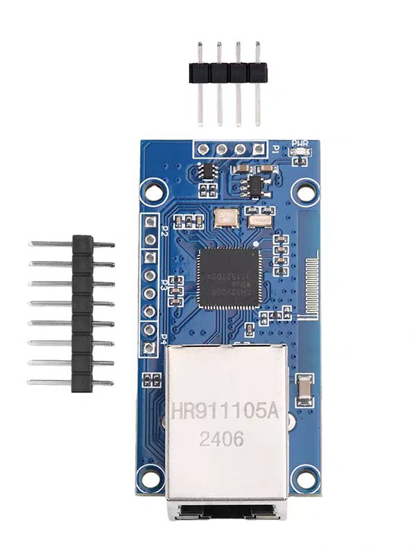 3.3V5V USB - Ethernet Модуль TTL Сетевой сквозной платы CH32V208 Сетевой порт RJ45