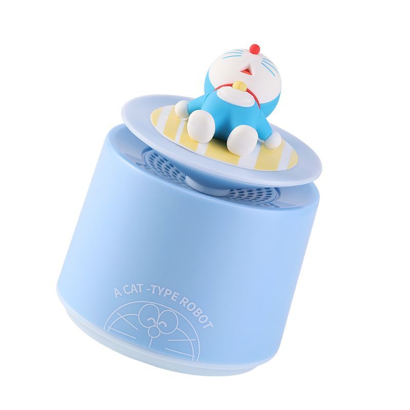 Беспроводная дизайнерская колонка Кот Дораемон Rock Doraemon Summer Style Bluetooth Speaker, Дизайн: Пляжный отдых, синяя