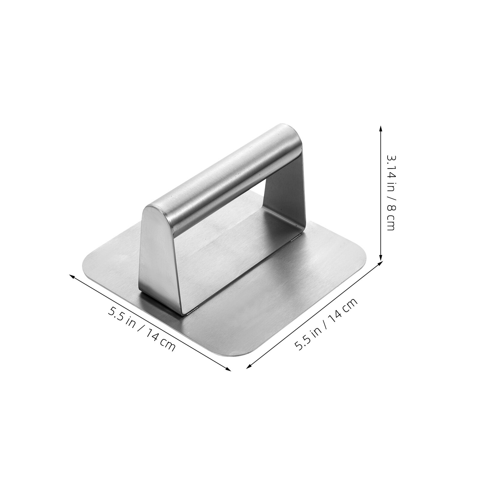 Пресс Для Формовки Бургеров Ручной 1 Шт Сilver Размер 14X14X8 Cm