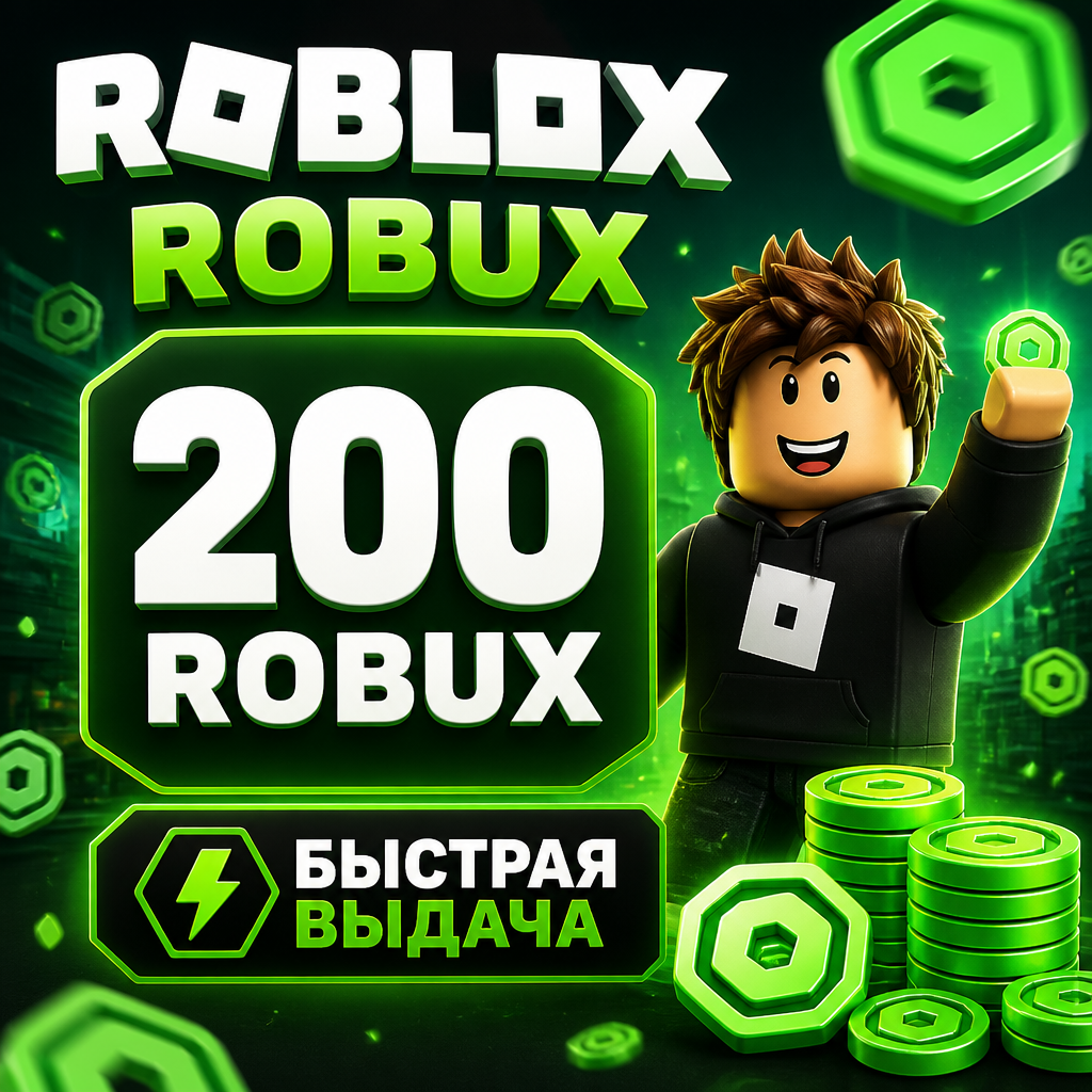 Roblox Robux 200 RU — цифровая выдача для России