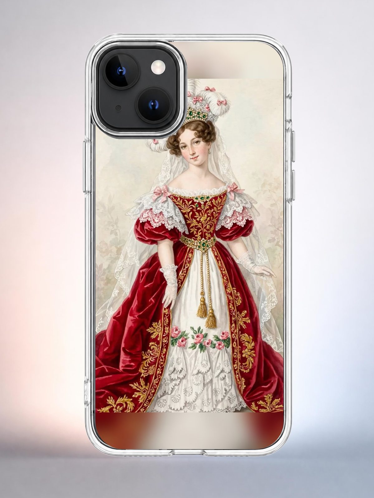 Чехол iphone 12 Принцесса в Y2K Indie Sleaze