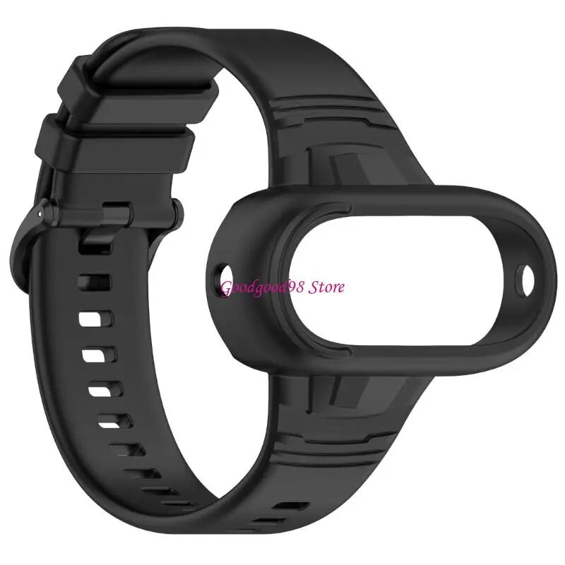 Силиконовый ремешок для Insta360 GO 3S/GO 2 Черный, Black Color, Черный