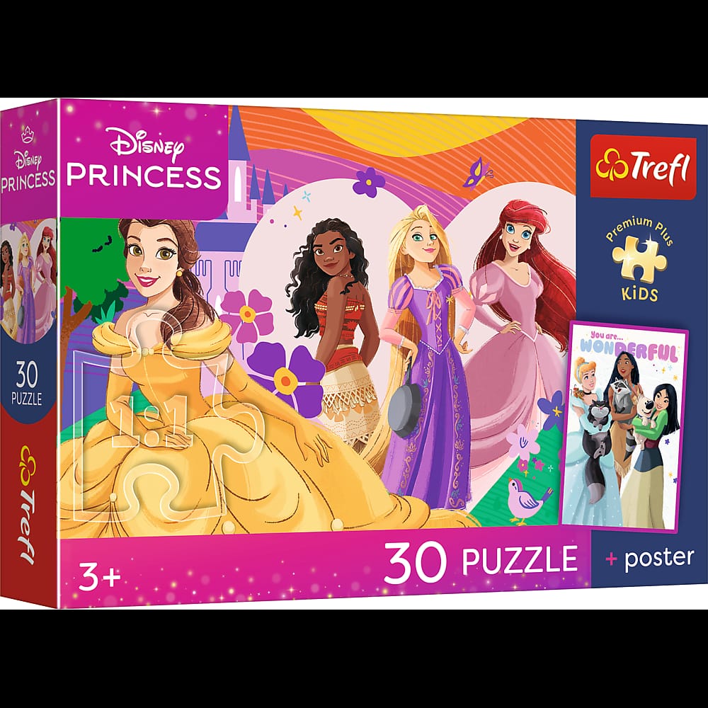 Пазл Trefl Premium Plus Kids Принцессы Disney, 30 элементов, 27x20 см